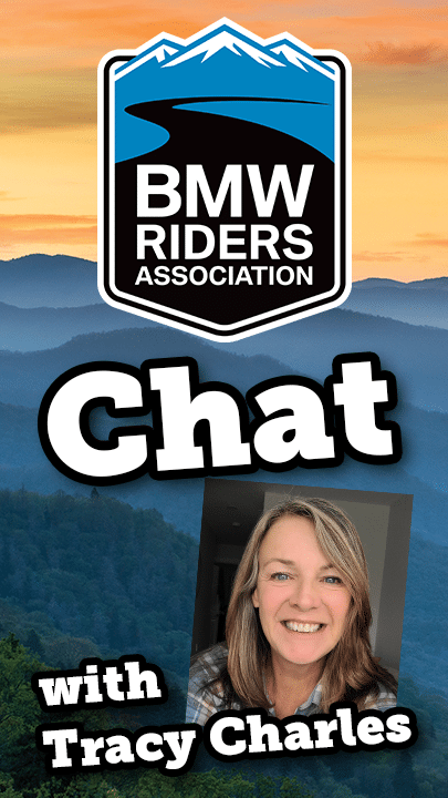 Chat with Tracy Charles - March 2021 - BMW Riders Association